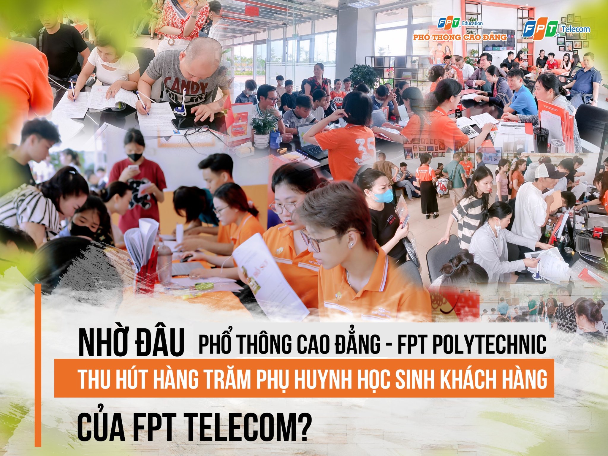 FPT Telecom thu hút hàng trăm khách hàng đăng ký nhận bộ quà tặng 1 triệu đồng FPT Polytechnic